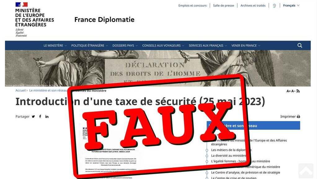 Attention aux faux sites Diplomatie.gouv
